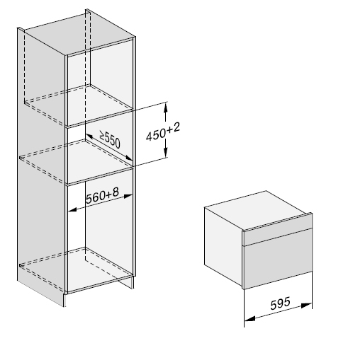 Miele DG 2740 (Einbau-Dampfgarer, Nischenhöhe 45 cm)